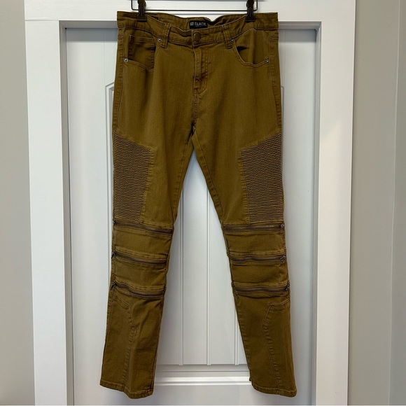 CJ Black | Jeans | Cj Black Premium Moto Skinny Flex 3632 Brown Jeans ...